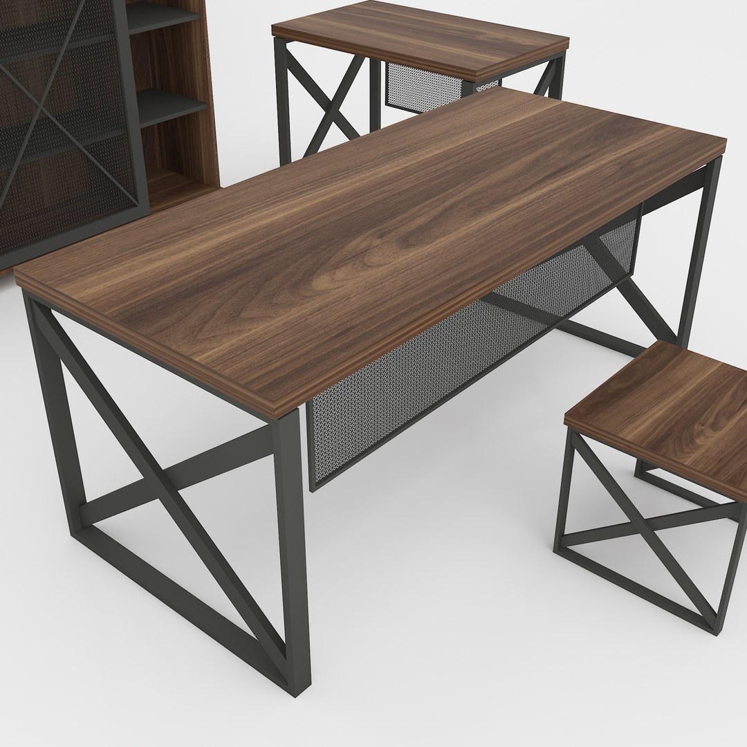 X Executive Table 3D model - TurboSquid 1733449