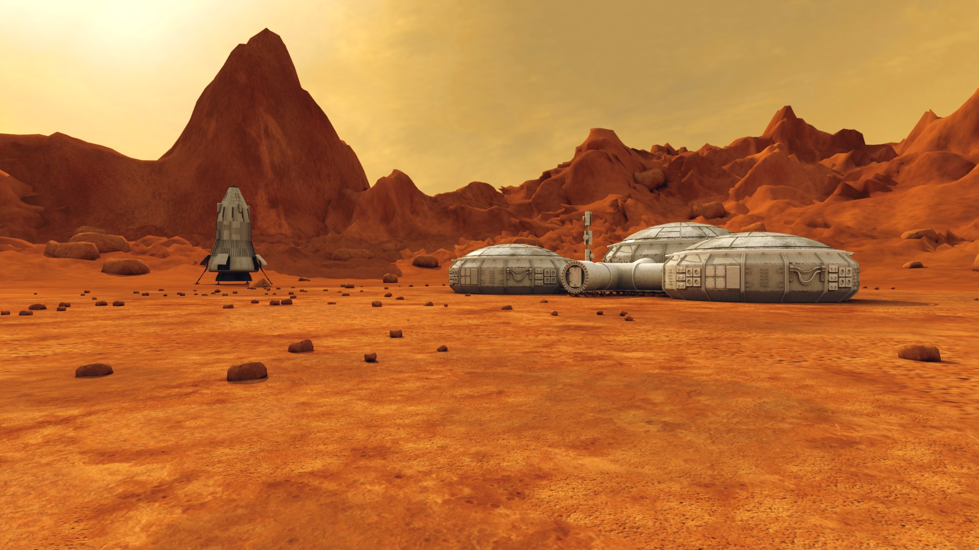 Mars Scene 3D Model - TurboSquid 1324693