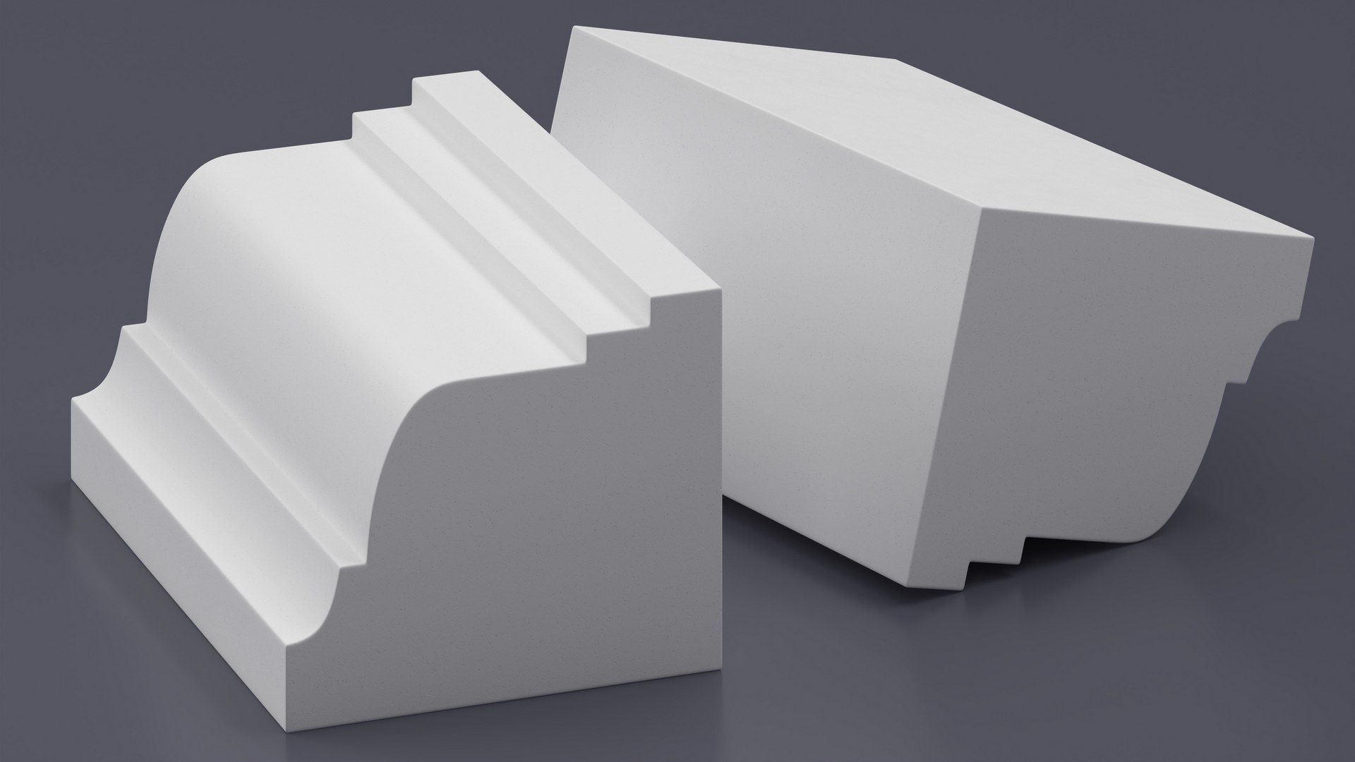 3D Architectural Molding Gypsum Type 27 Model - TurboSquid 2273062