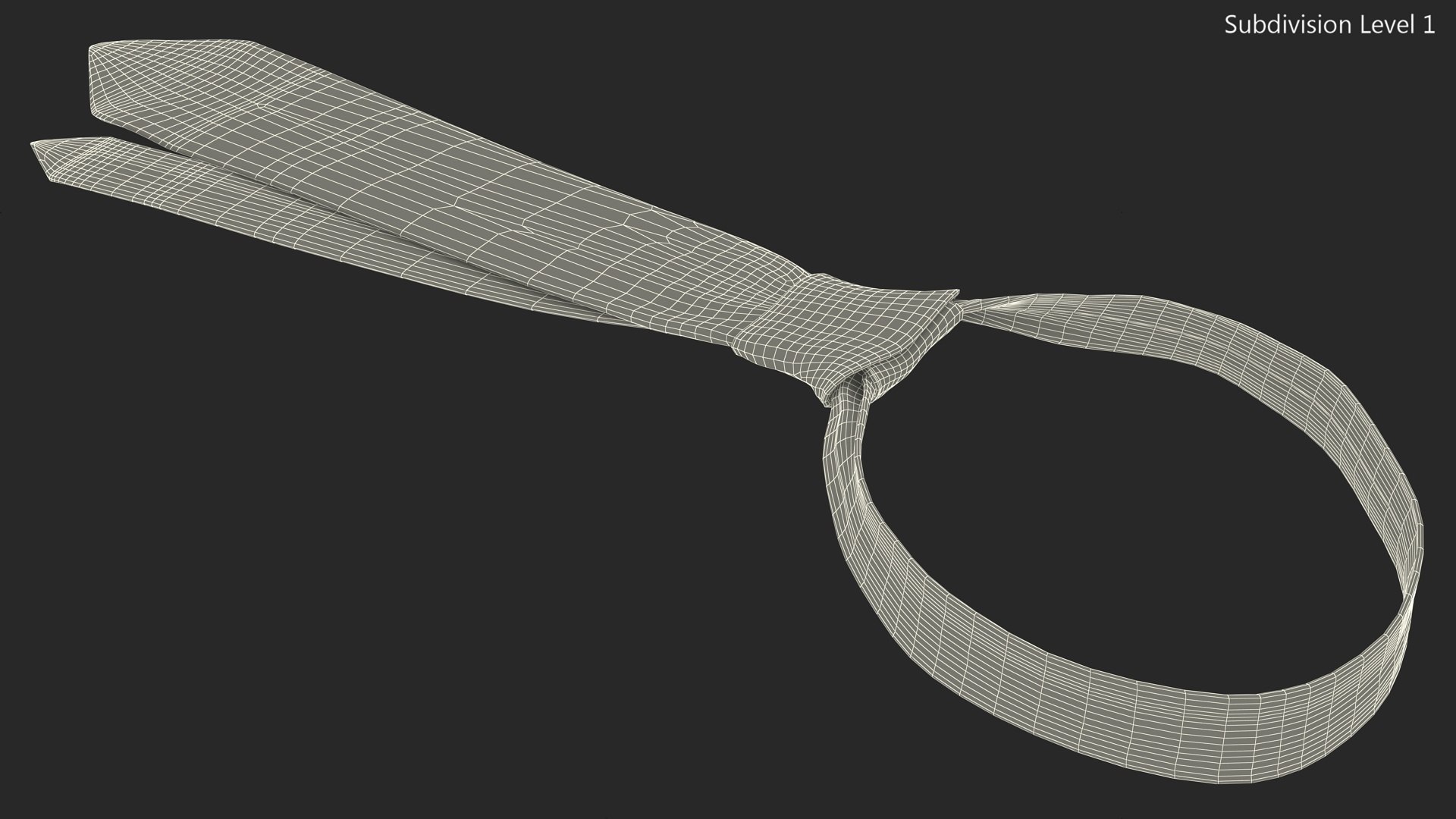 Striped Necktie Accessory 3D Model - TurboSquid 2199760