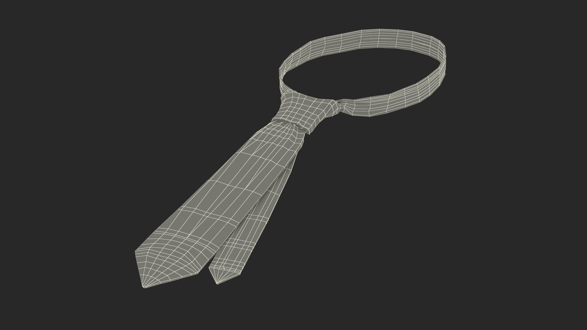 Striped Necktie Accessory 3D Model - TurboSquid 2199760