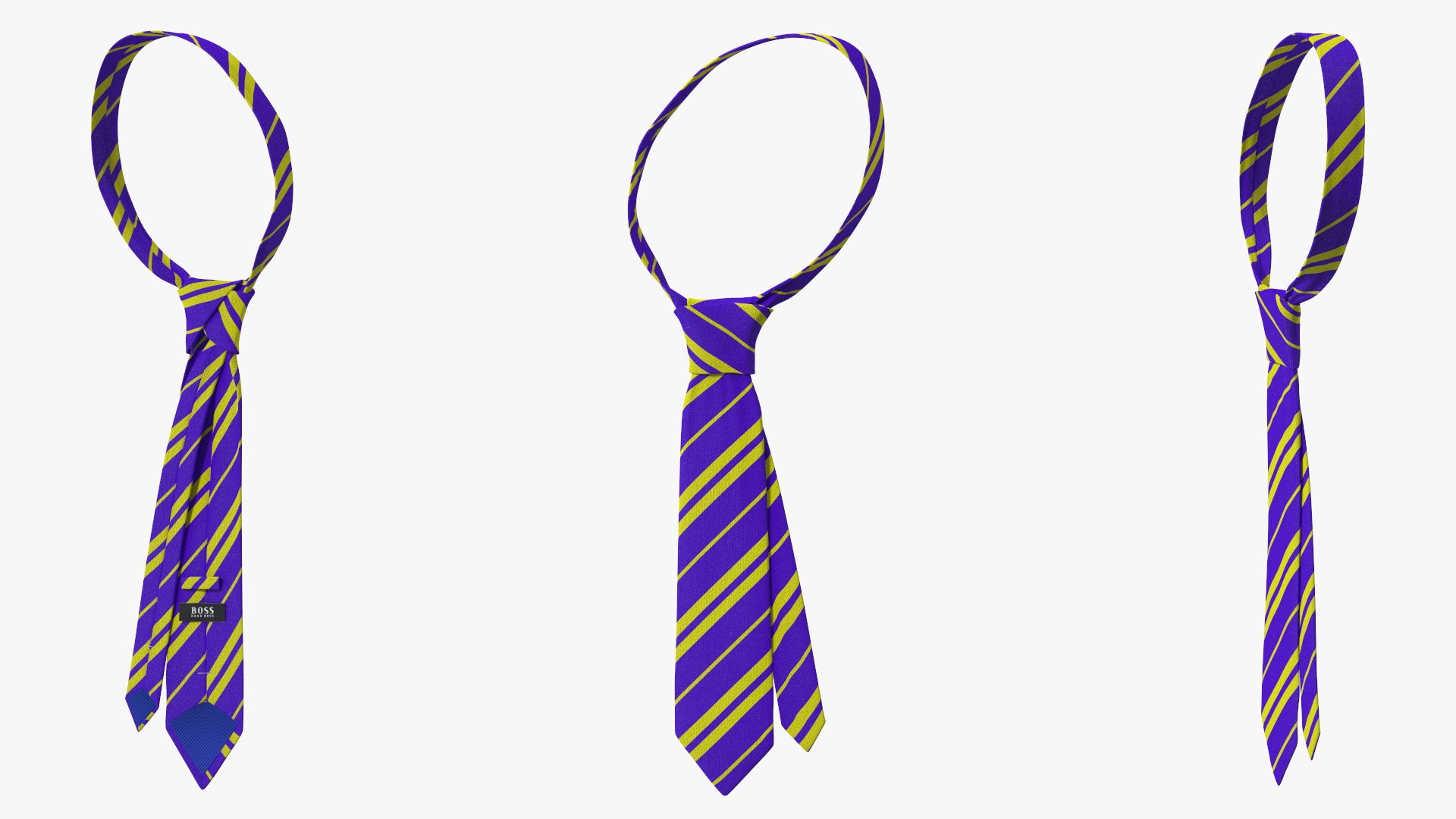 Striped Necktie Accessory 3D Model - TurboSquid 2199760