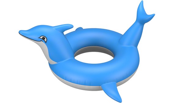 Dolphin Pool Float swim ring 3D model - TurboSquid 1798485