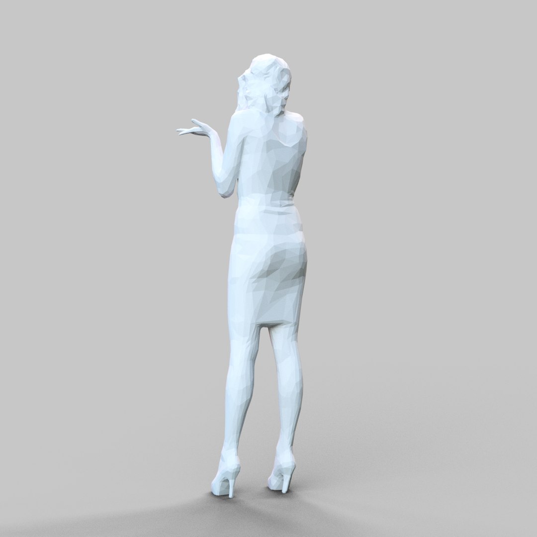 Girl Posing 3d Fbx