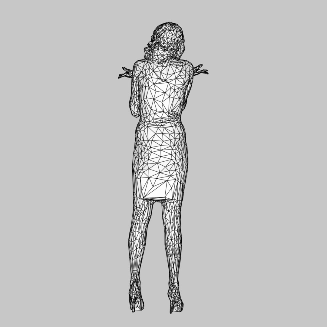 Girl Posing 3d Fbx