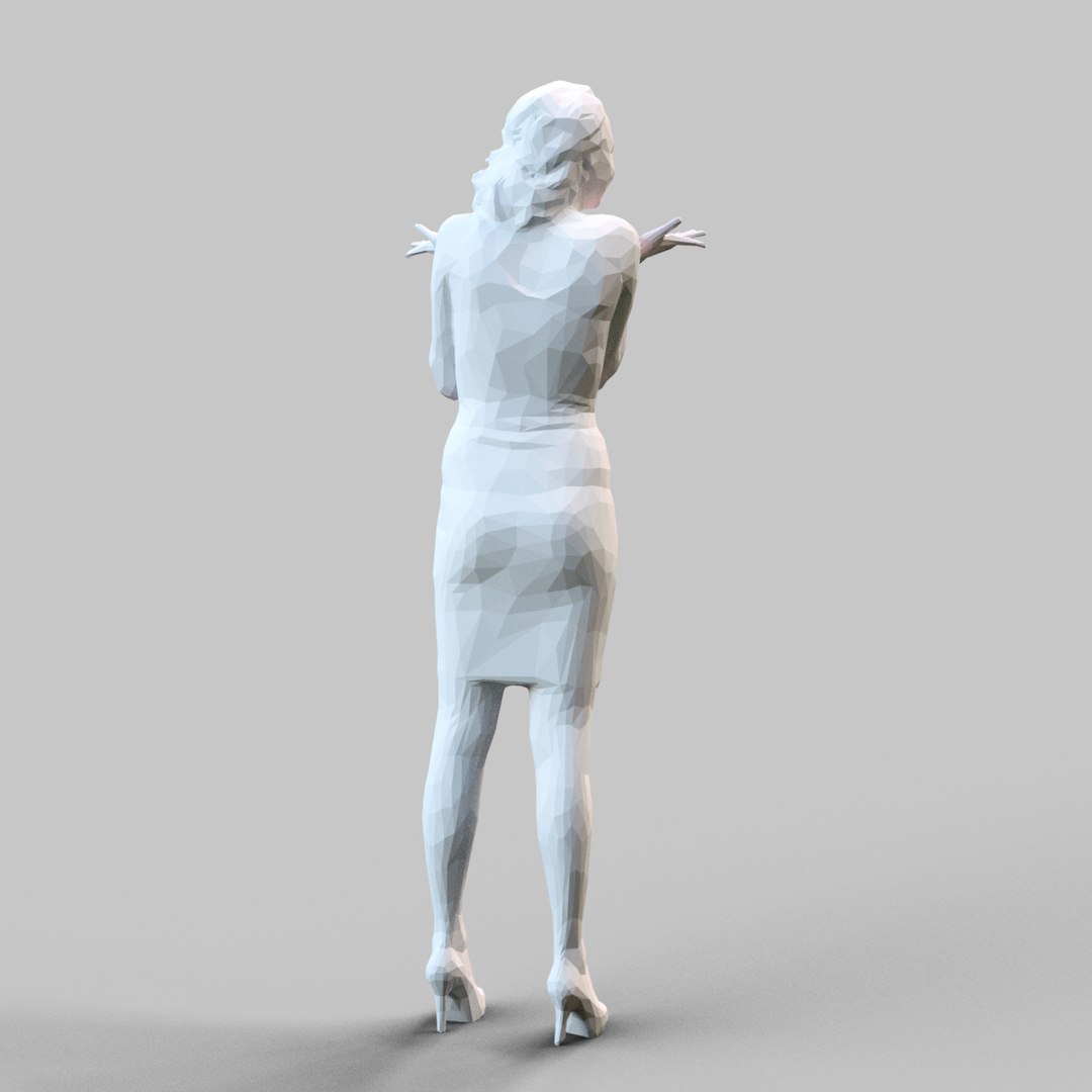 Girl Posing 3d Fbx