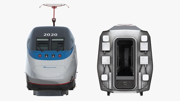 Amtrak acela express train 3D model - TurboSquid 1444168