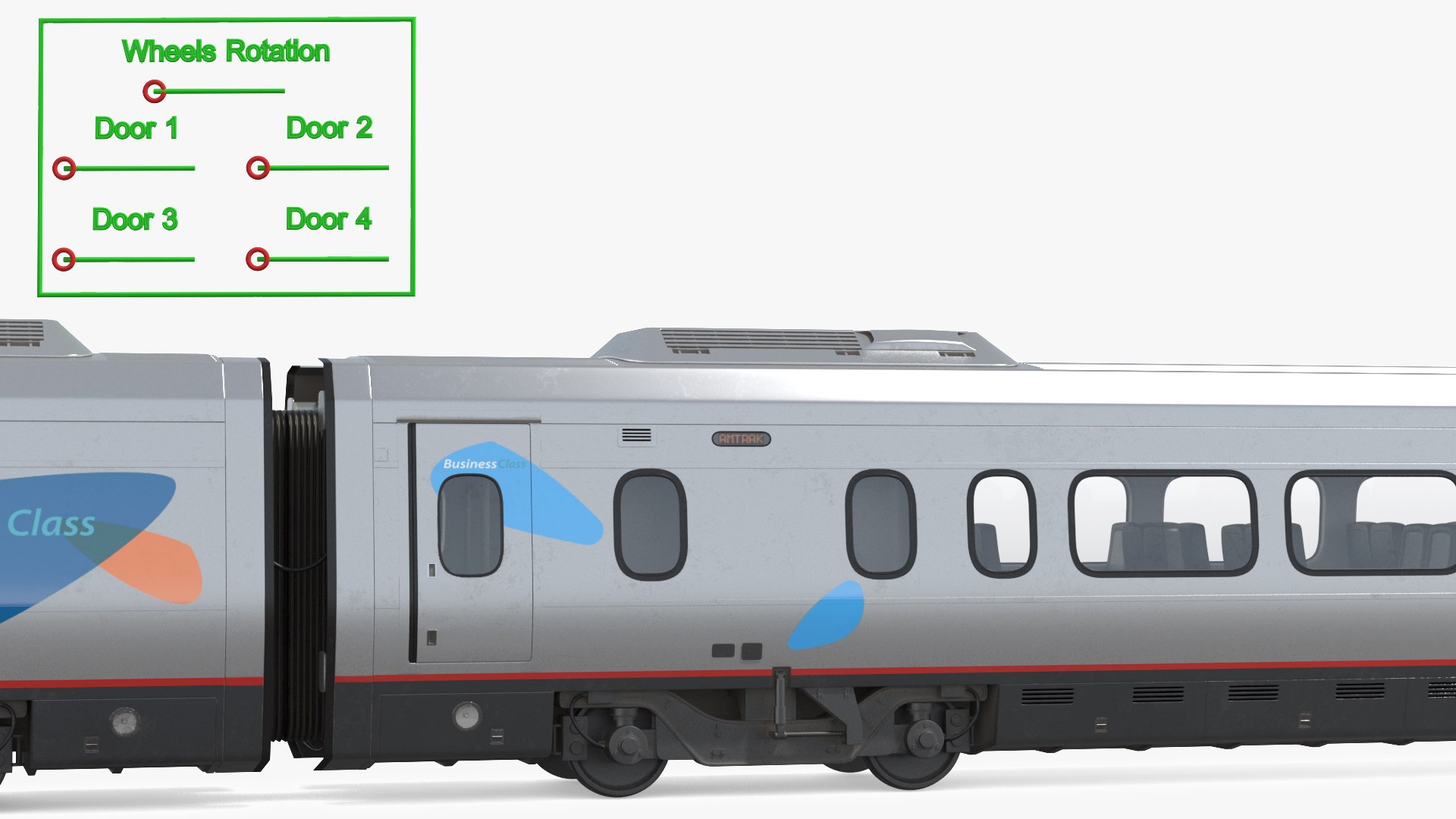 Amtrak acela express train 3D model - TurboSquid 1444168