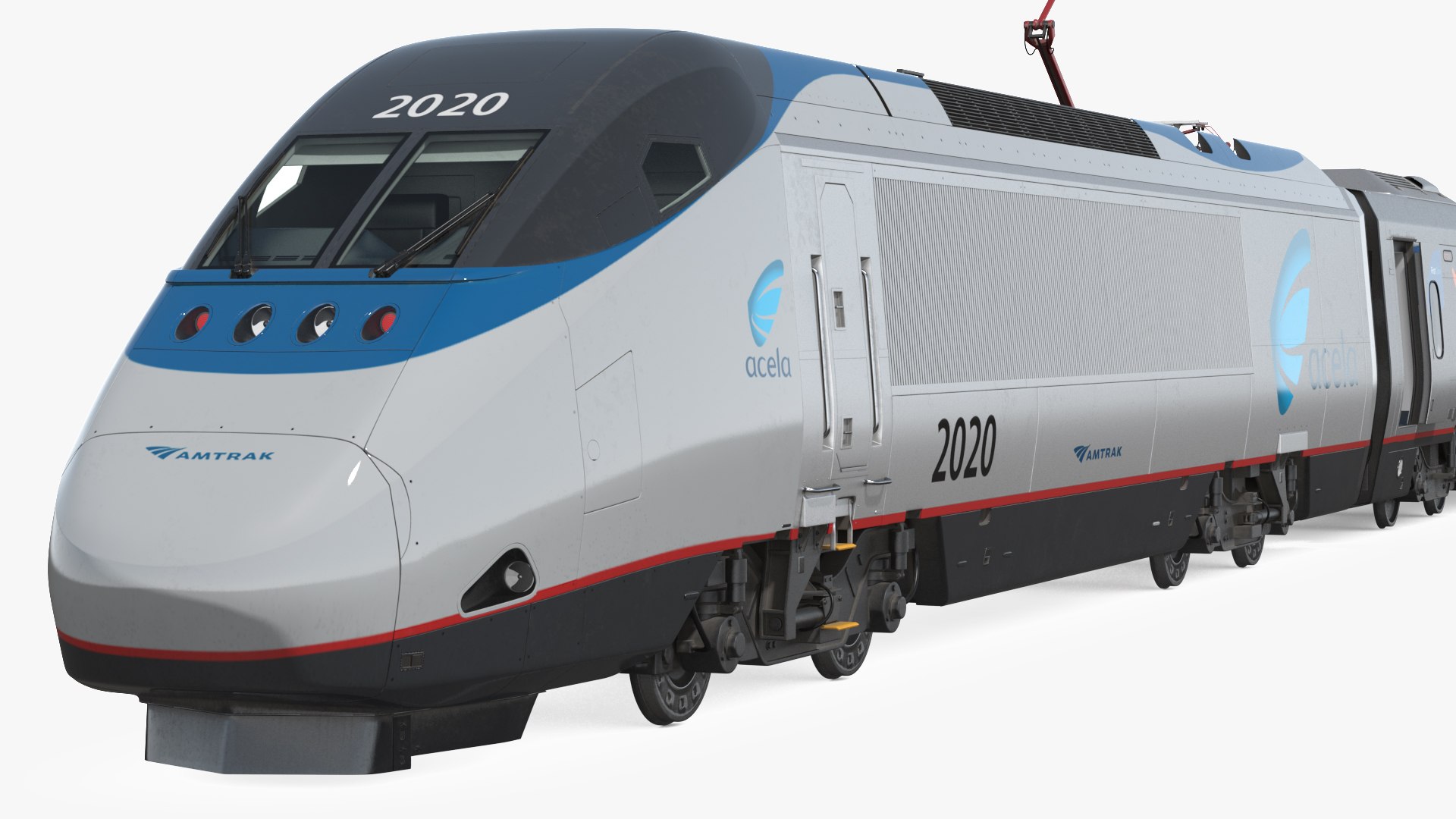 Amtrak acela express train 3D model - TurboSquid 1444168