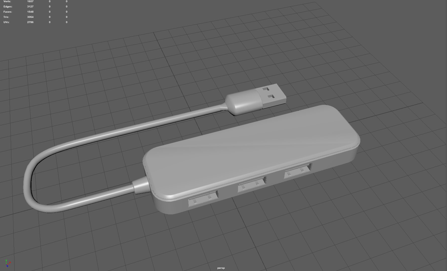 Hub Usb 3D Model - TurboSquid 2106310
