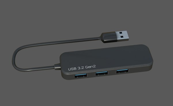 허브 USB 3D 모델 - TurboSquid 2106310