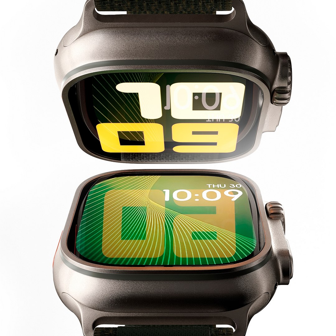 3D Apple Watch Ultra Green Alpine Loop - TurboSquid 2054765