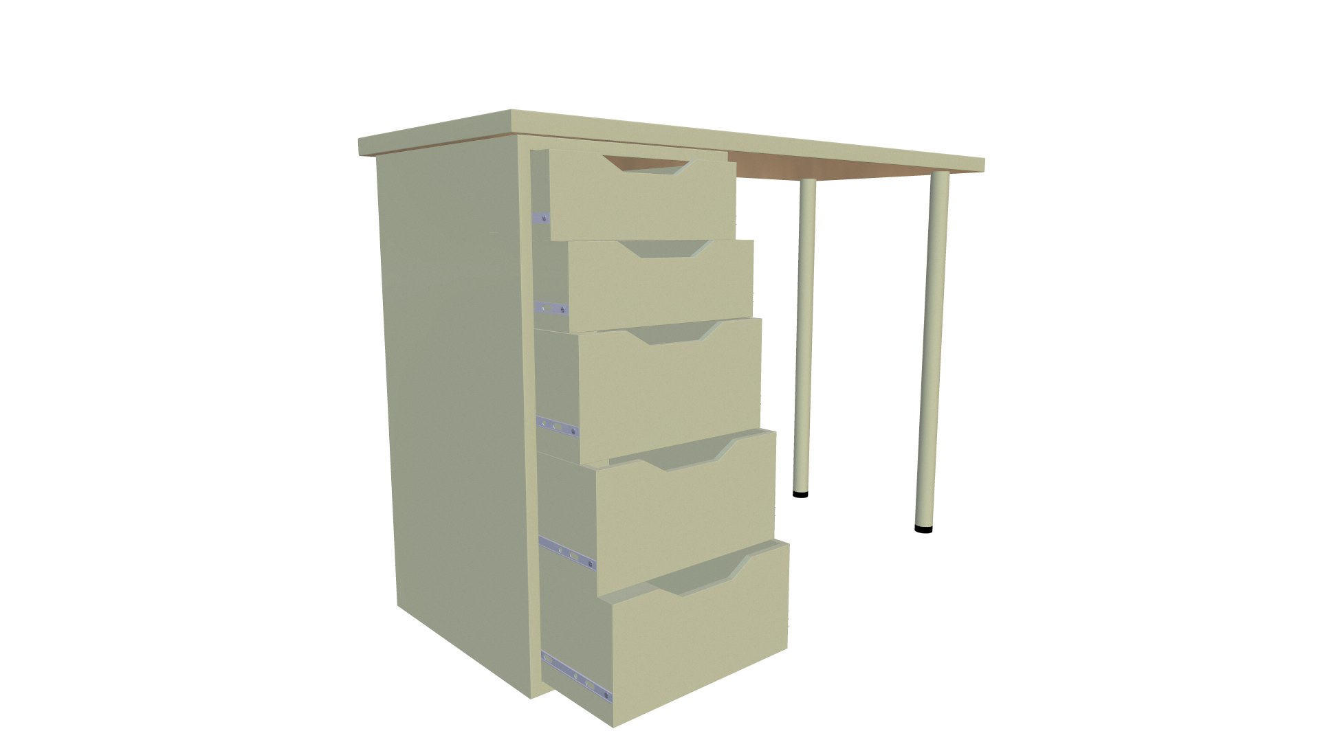 3D Computer Table Model - TurboSquid 1917519