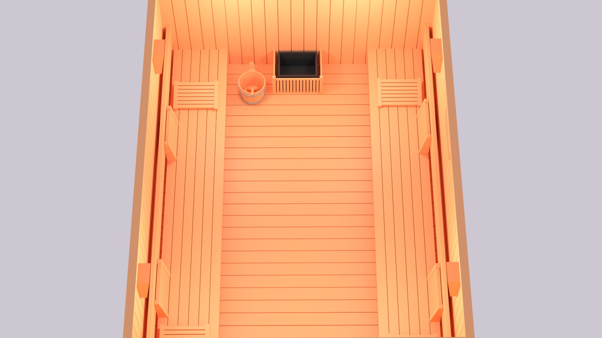 3D Cartoon Sauna Room Interior Model - TurboSquid 2018816