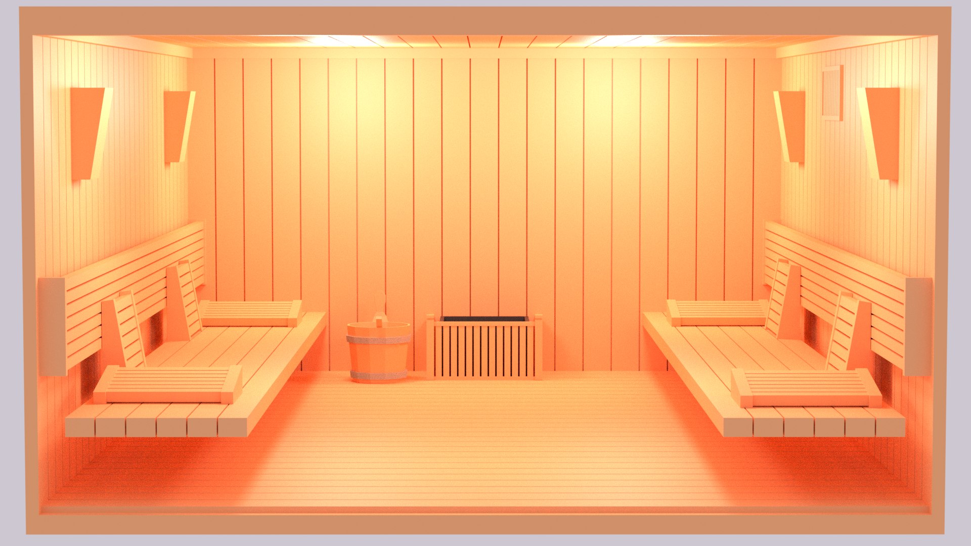 3D Cartoon Sauna Room Interior Model - TurboSquid 2018816
