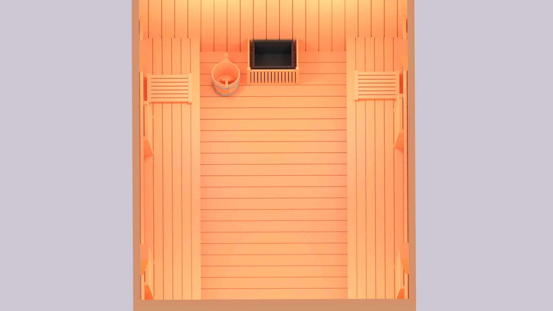 3D Cartoon Sauna Room Interior Model - TurboSquid 2018816