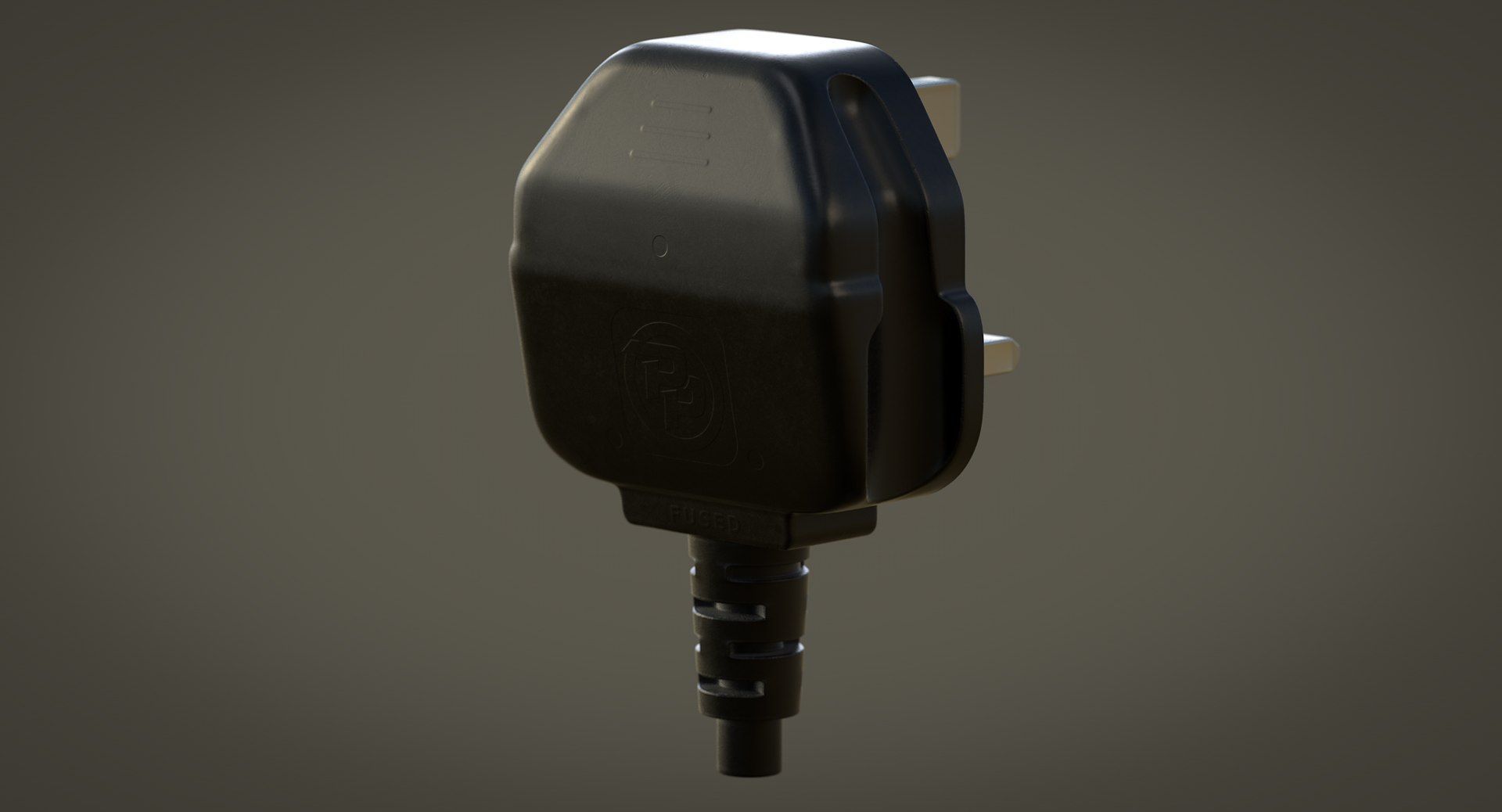 Fused power plug model - TurboSquid 1152632