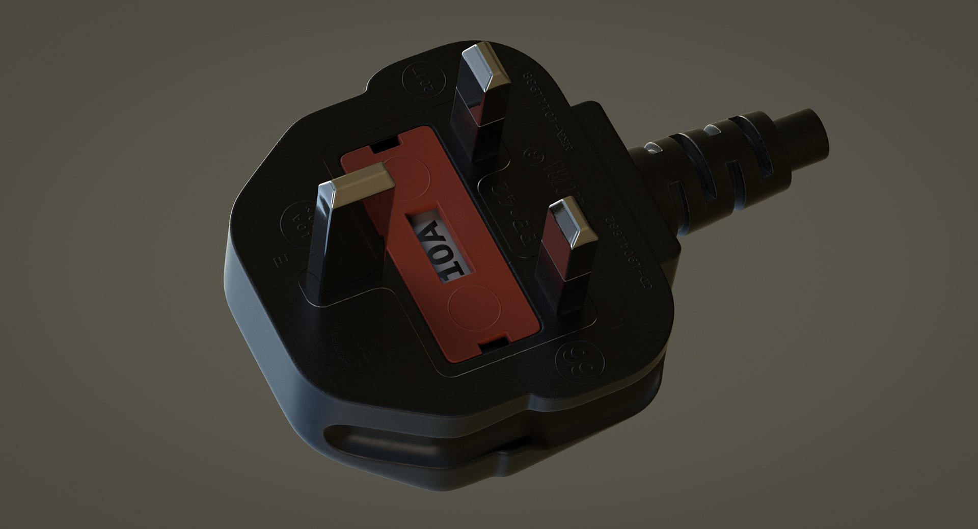 Fused Power Plug Model - TurboSquid 1152632