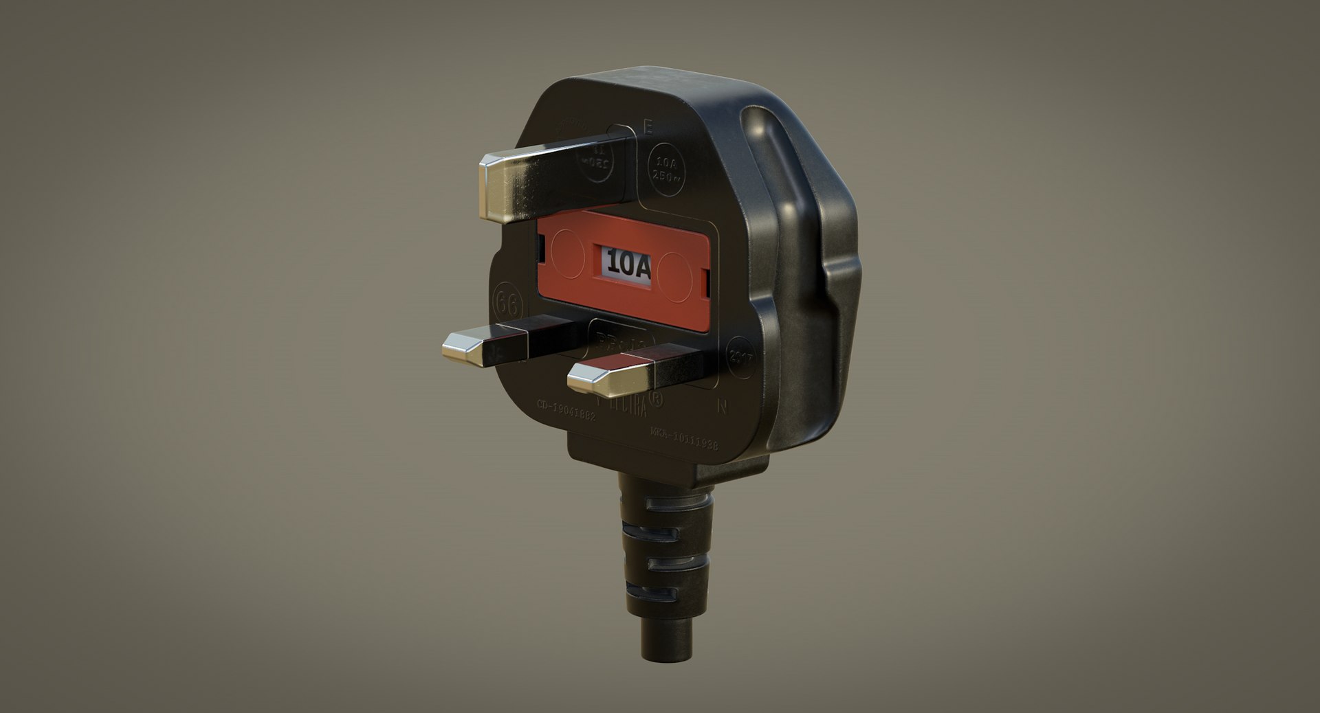 Fused Power Plug Model - TurboSquid 1152632