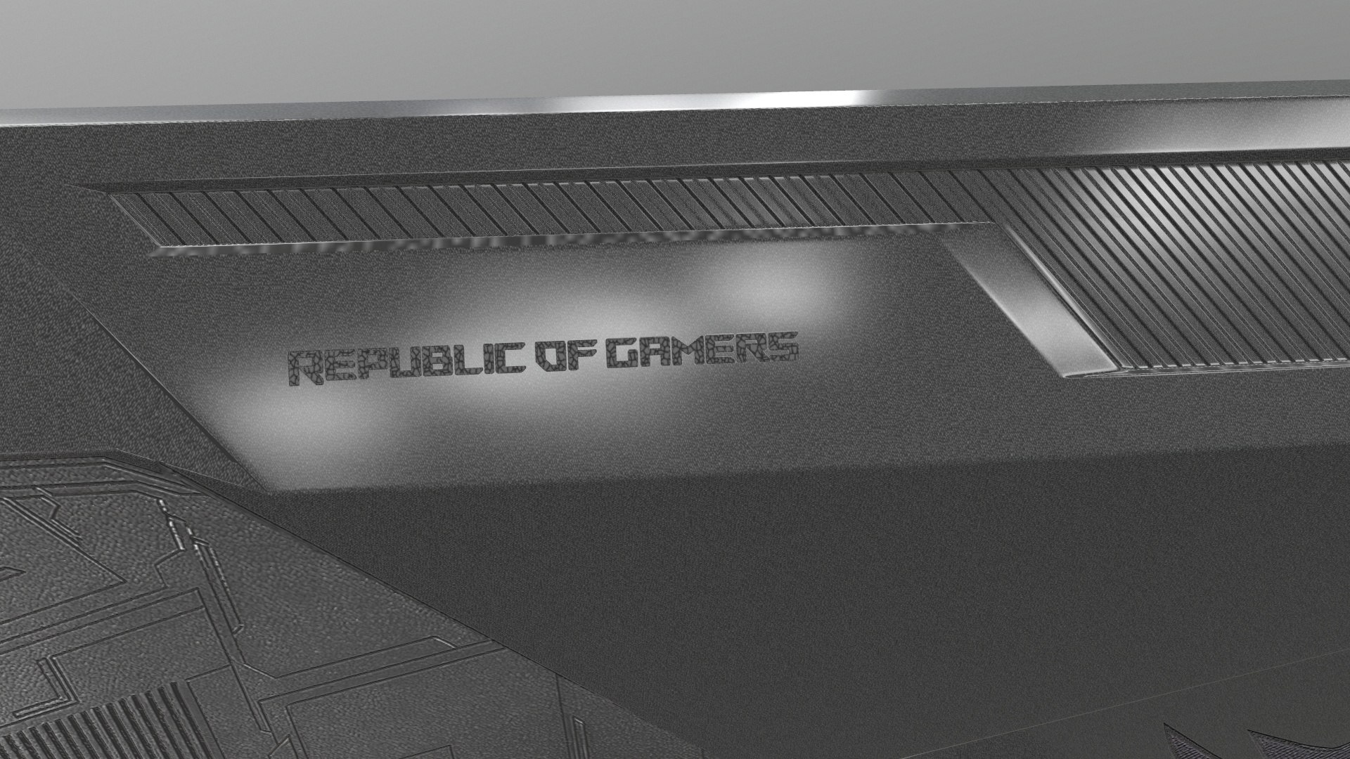 3D ASUS ROG Monitor - TurboSquid 1945823