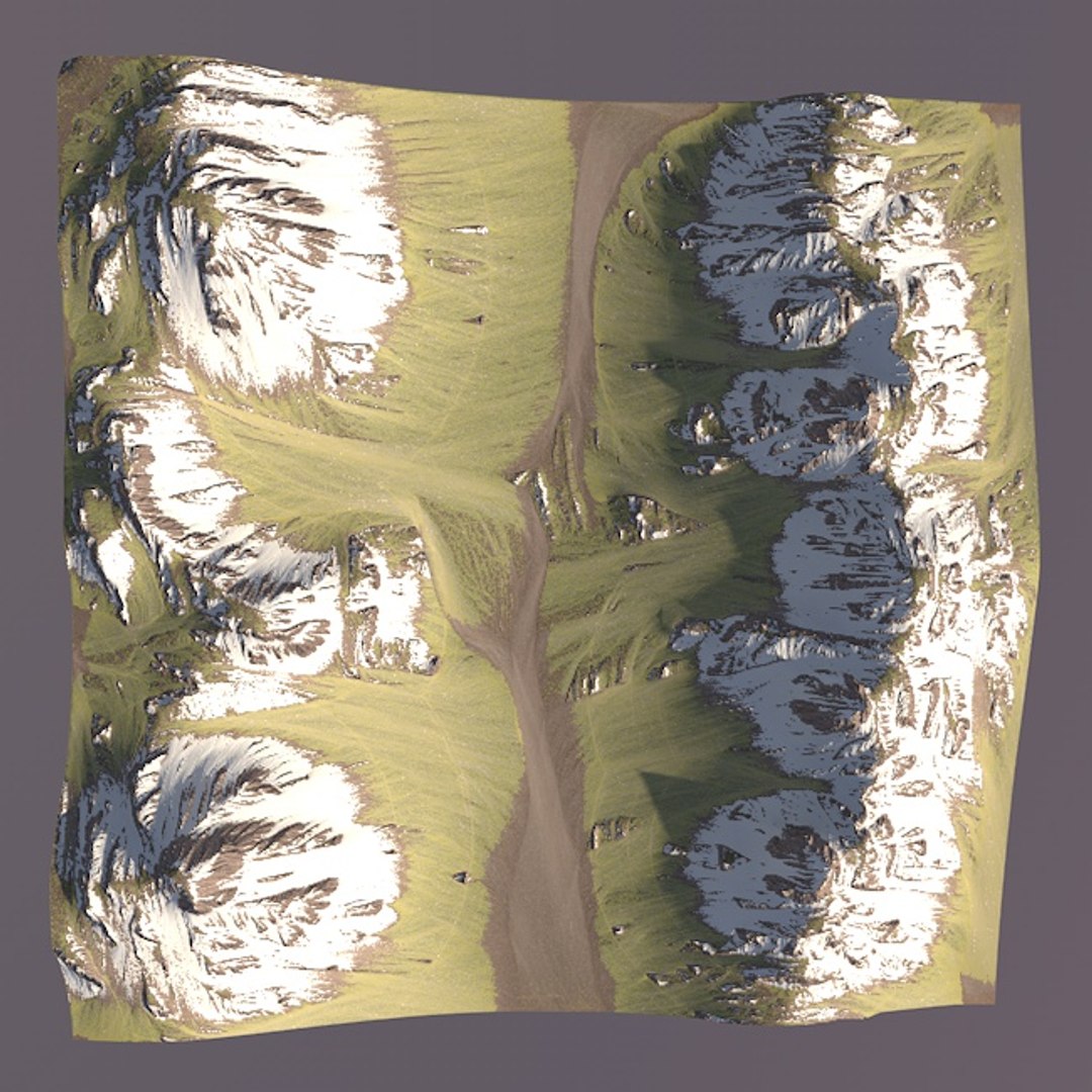 3d Mountain Games Maps Model