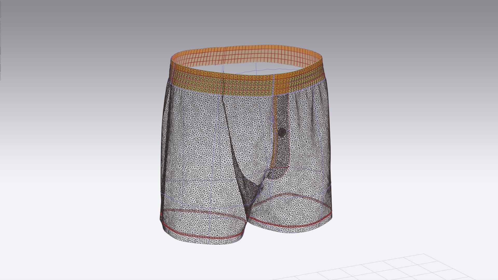 Knit Boxer Shorts 3D - TurboSquid 1853447
