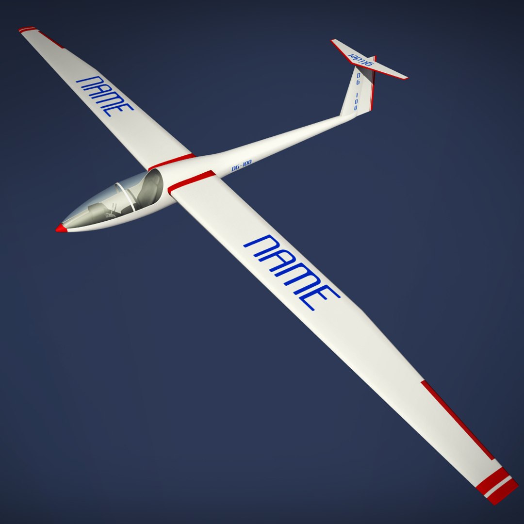 Glider Sailplane Glaser Dg-100 3d 3ds