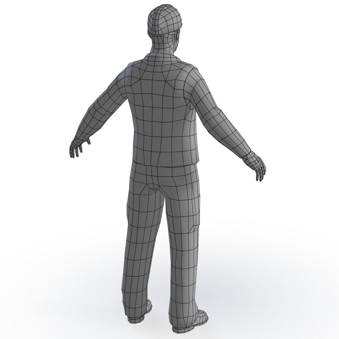 Worker Man Real-time 3d Max