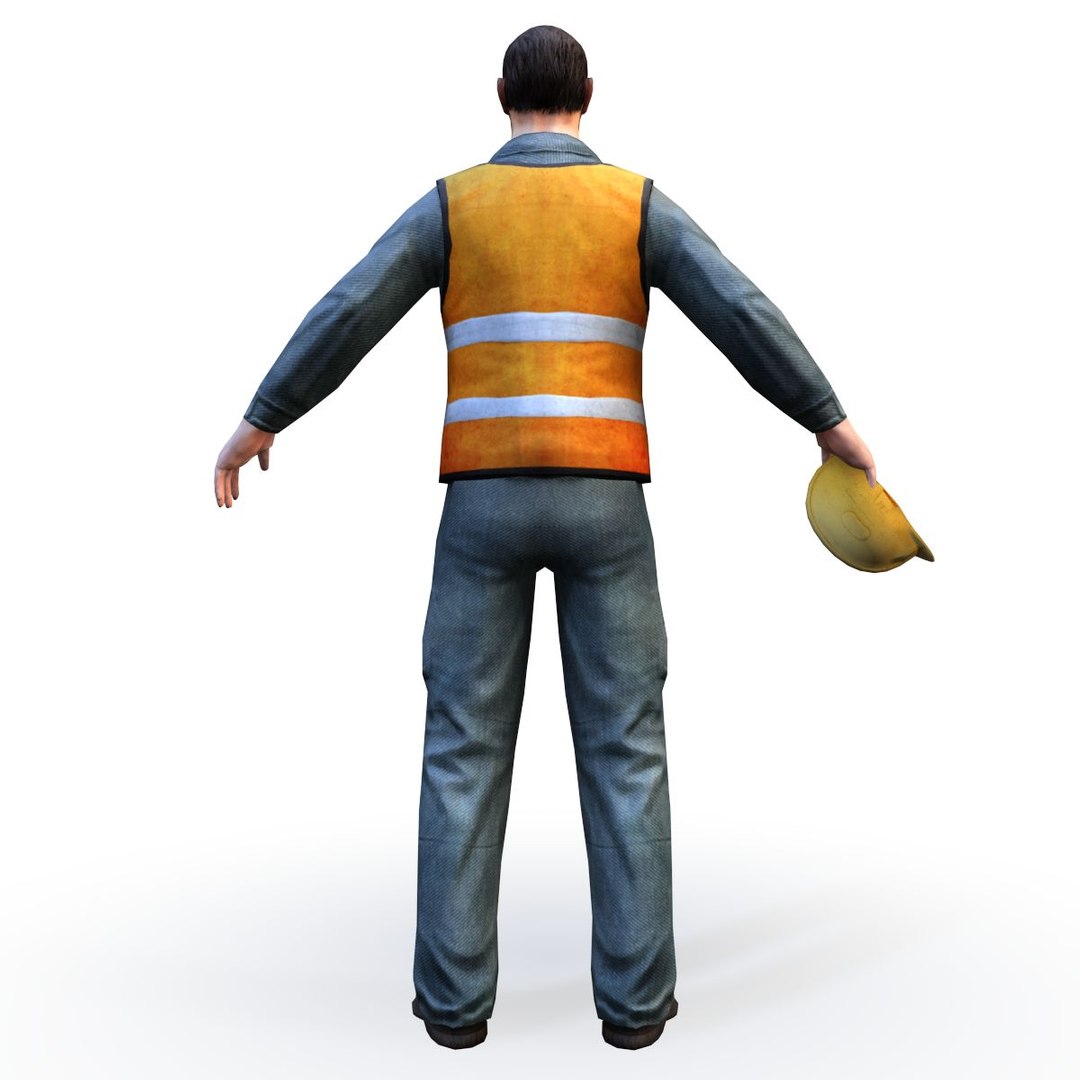 Worker Man Real-time 3d Max