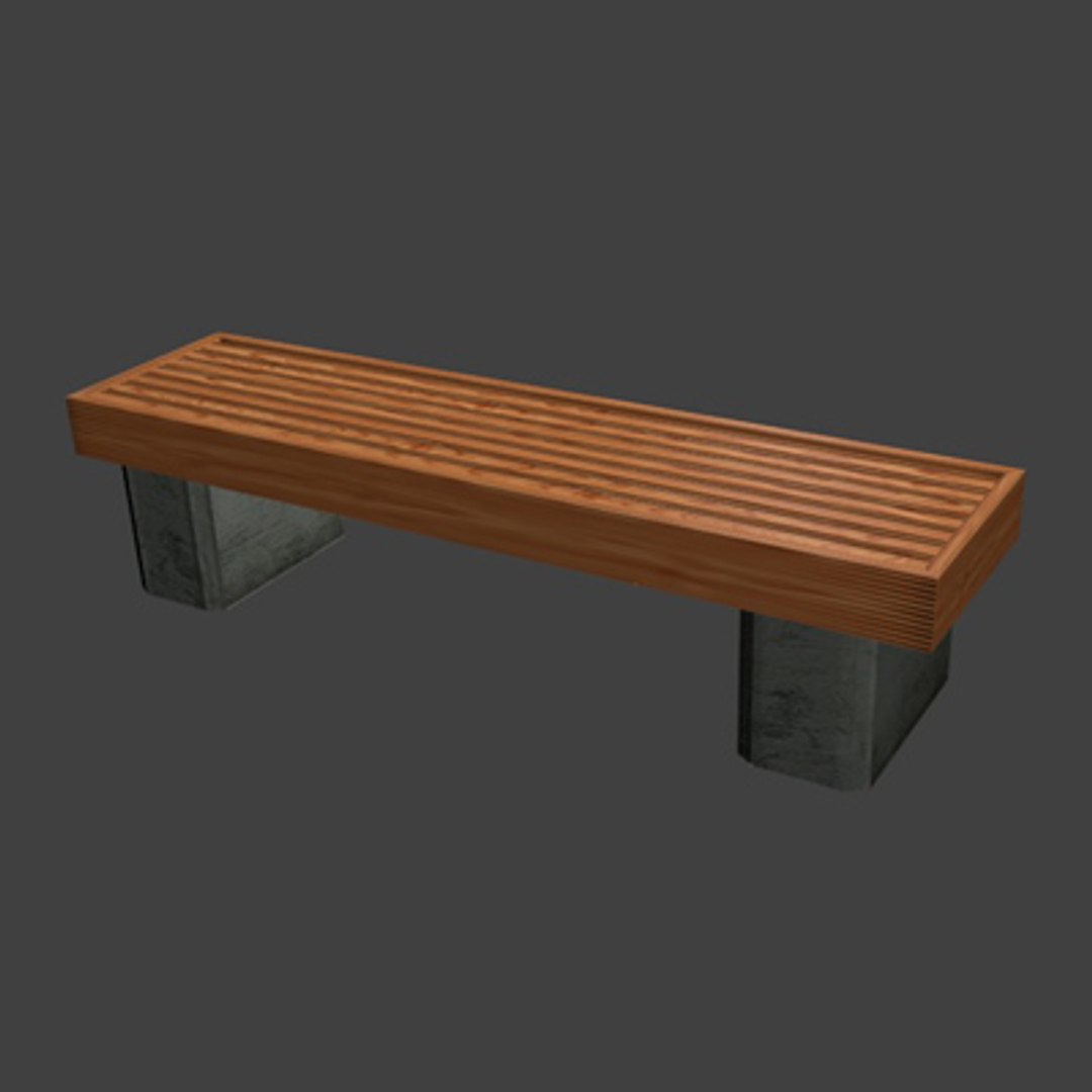 3d Benches Assets Model