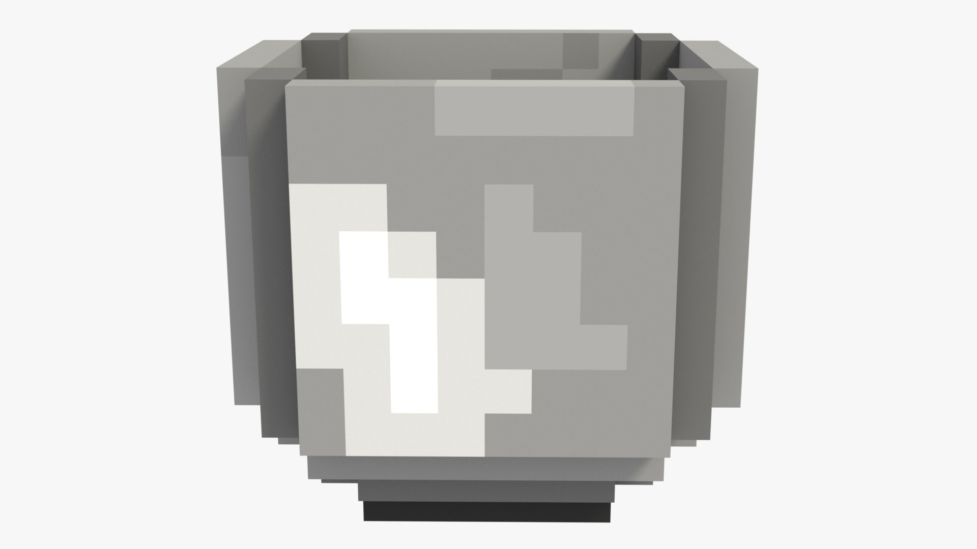 Minecraft Bucket Model - TurboSquid 1923828
