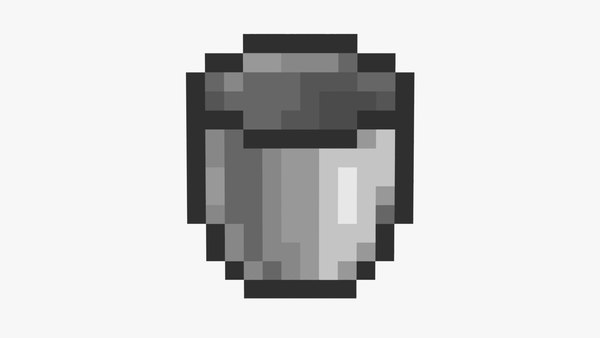 Minecraft Bucket model - TurboSquid 1923828
