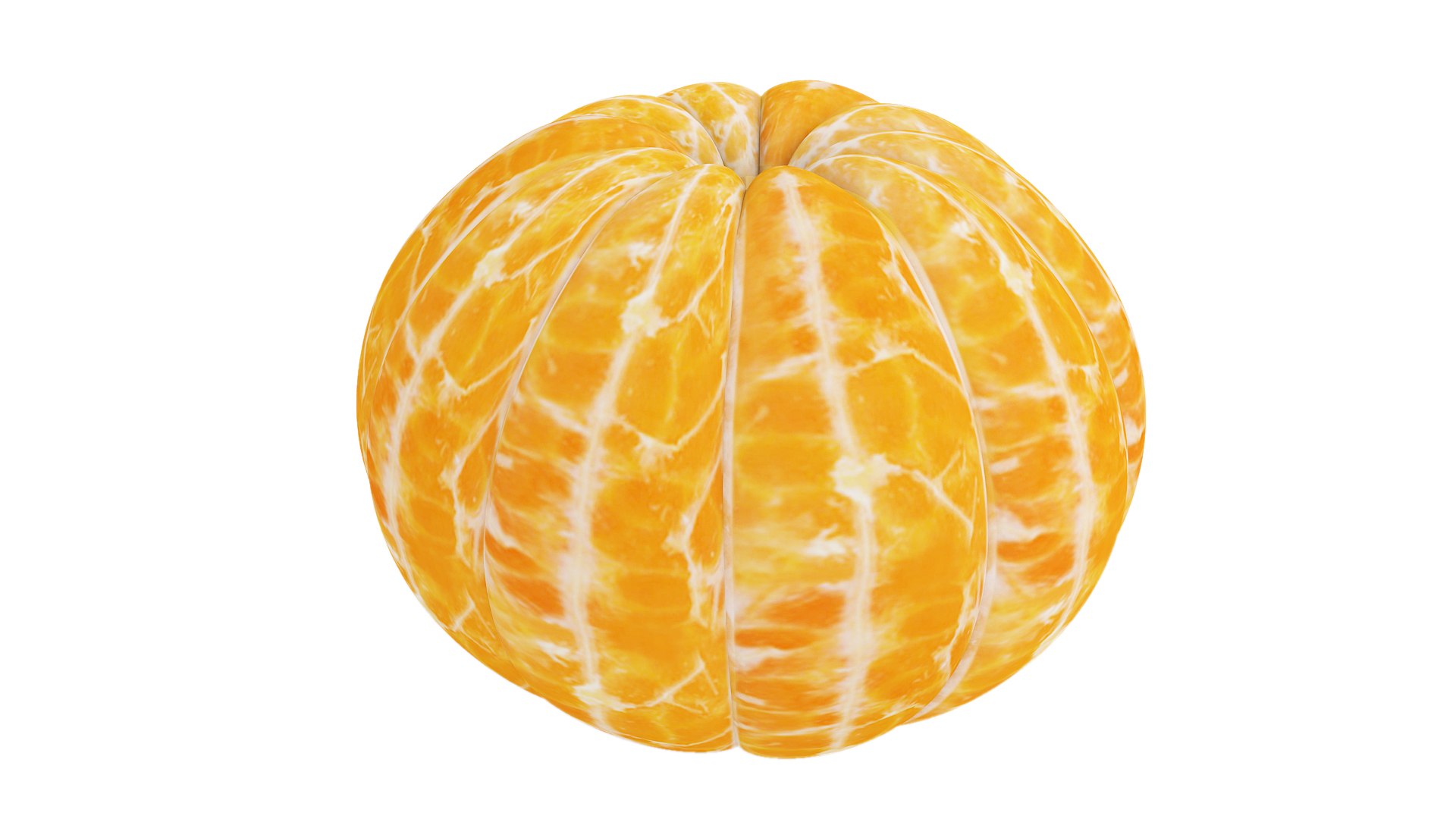Tangerine Peeled Whole 3D Model - TurboSquid 1918699