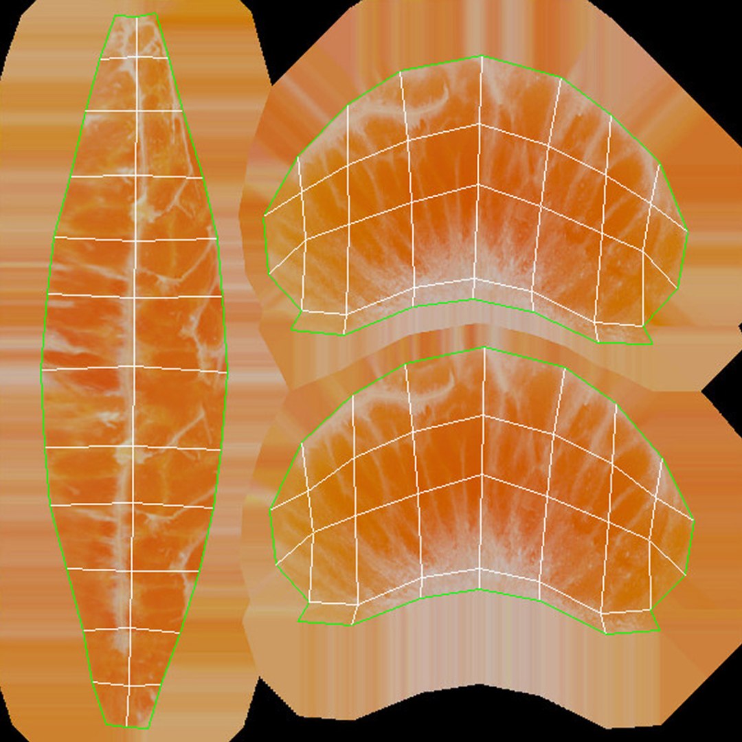 Tangerine Peeled Whole 3D Model - TurboSquid 1918699