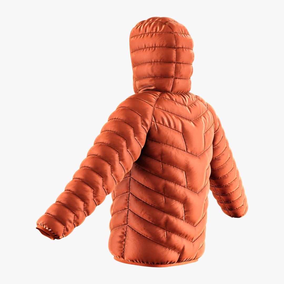 3D Down Jacket O Male Model - TurboSquid 2199524