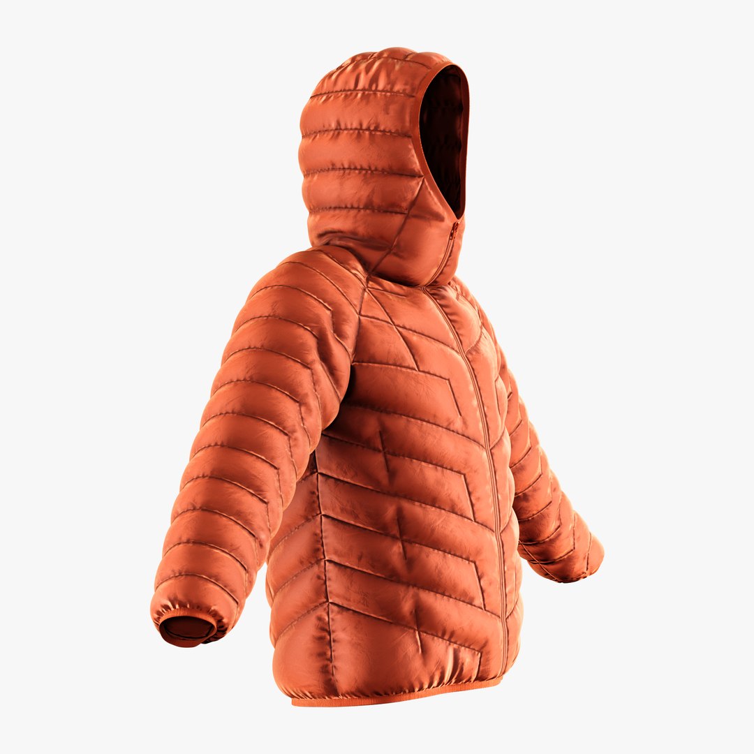 3D Down Jacket O Male Model - TurboSquid 2199524