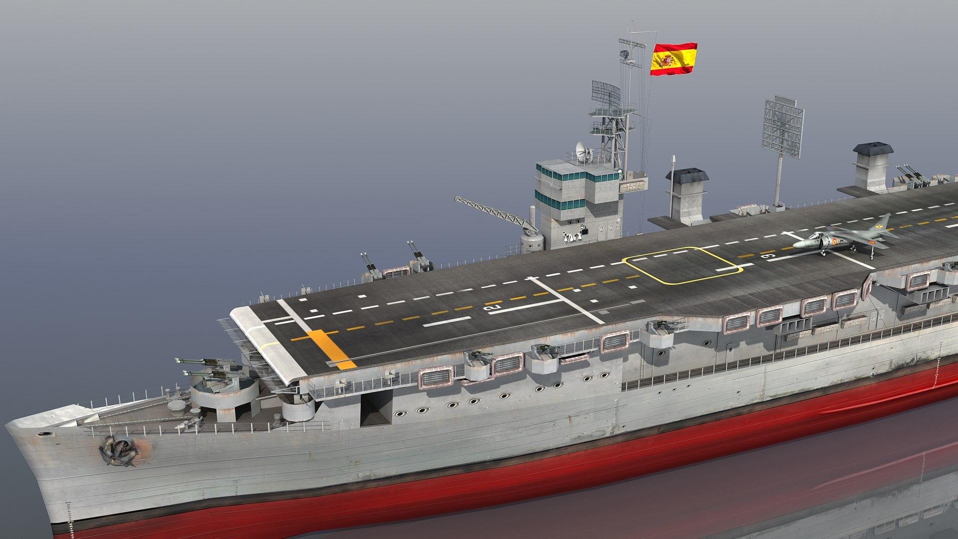 Dedalo R01 Spanish aircraft carrier 3D model - TurboSquid 2093123