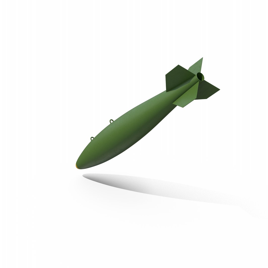 Falling Aircraft Bomb 3D - TurboSquid 2126468