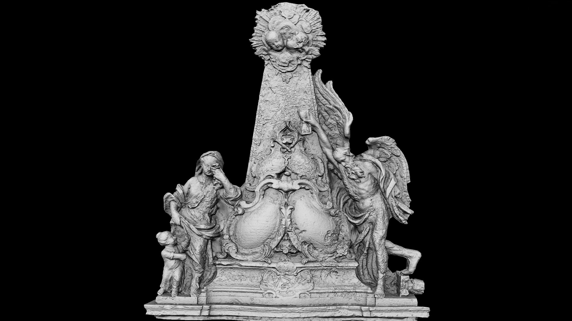 Destroyed Burned Stone Monument PBR Photogrammetry 3D Model ...