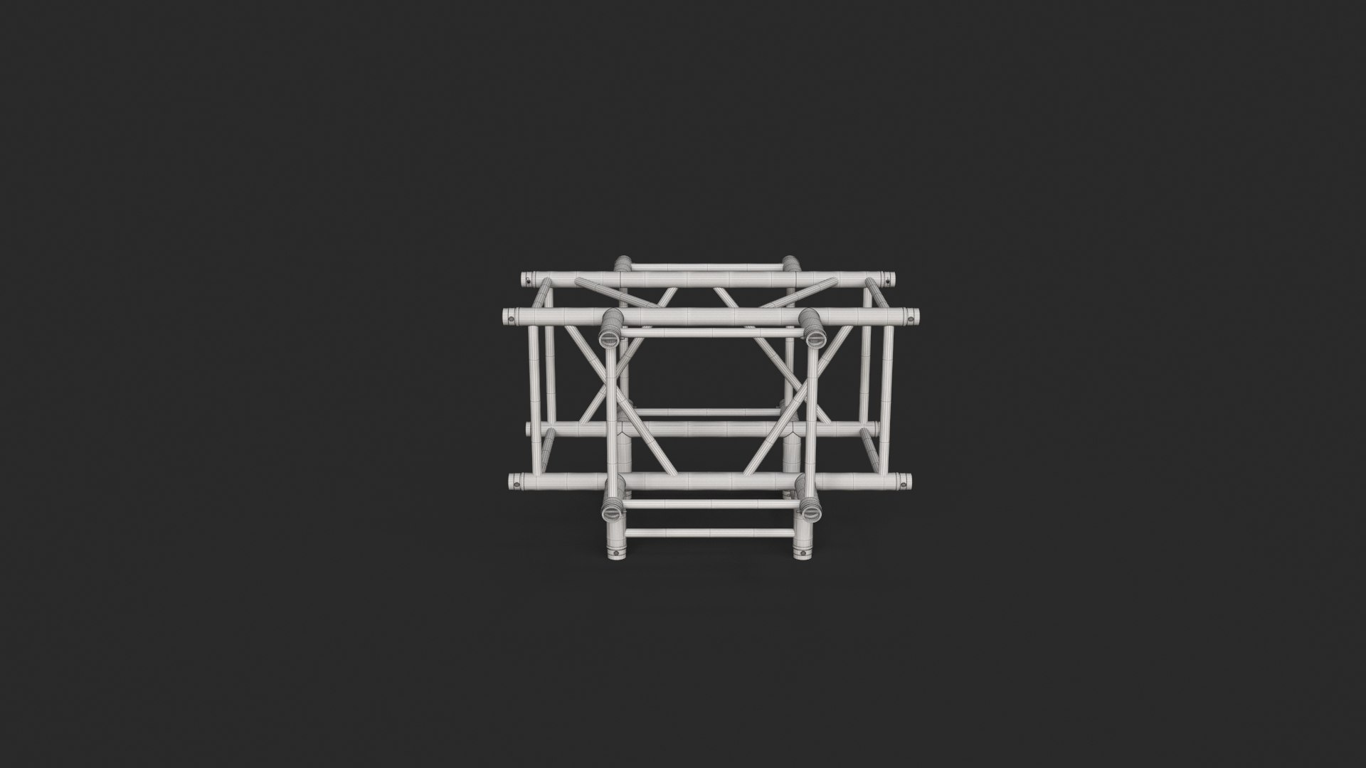 3D Model Square Truss Straight A 52D K6 - TurboSquid 2042856