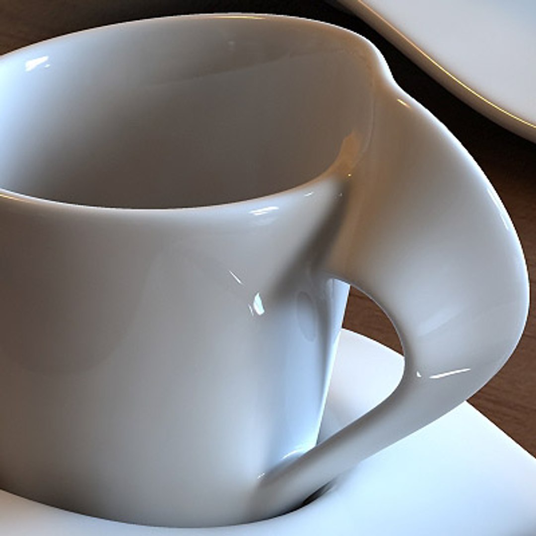 3ds Max Porcelain Cups