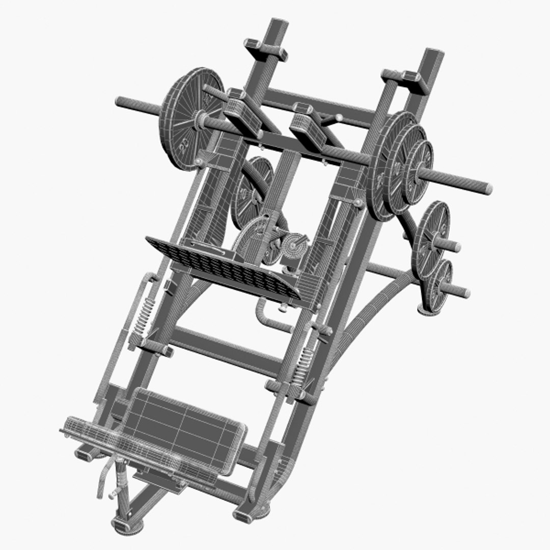 Gym Equipment Leg Press 3d Max