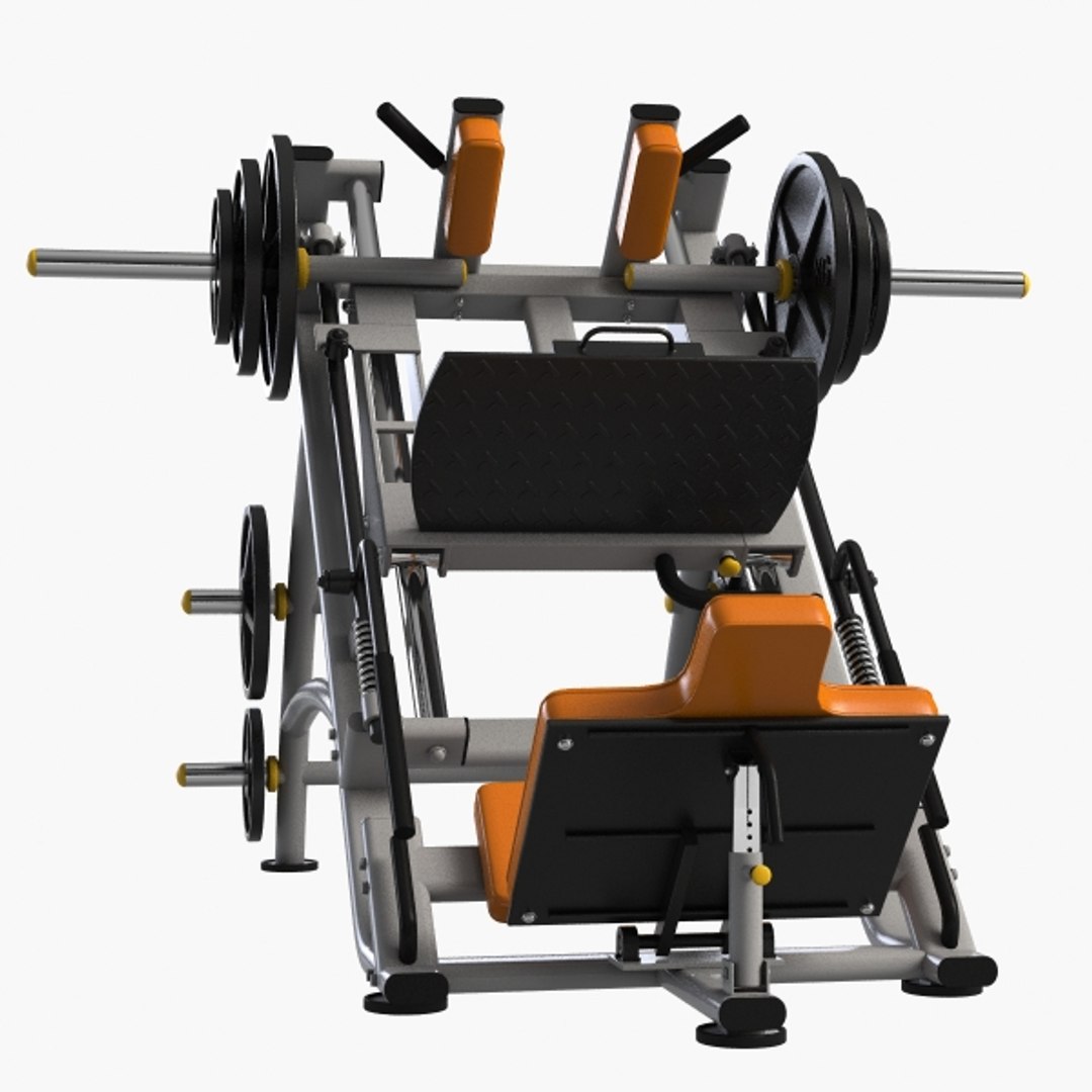 Gym Equipment Leg Press 3d Max