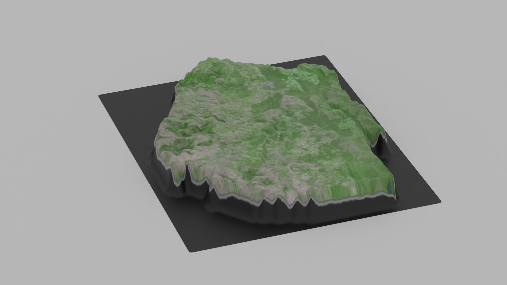 3D Model Eswatini Map Country - TurboSquid 2075860