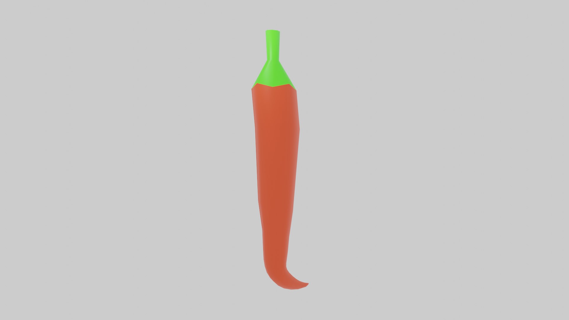 Red Chillie Cartoon Style 3D Model - TurboSquid 2374655
