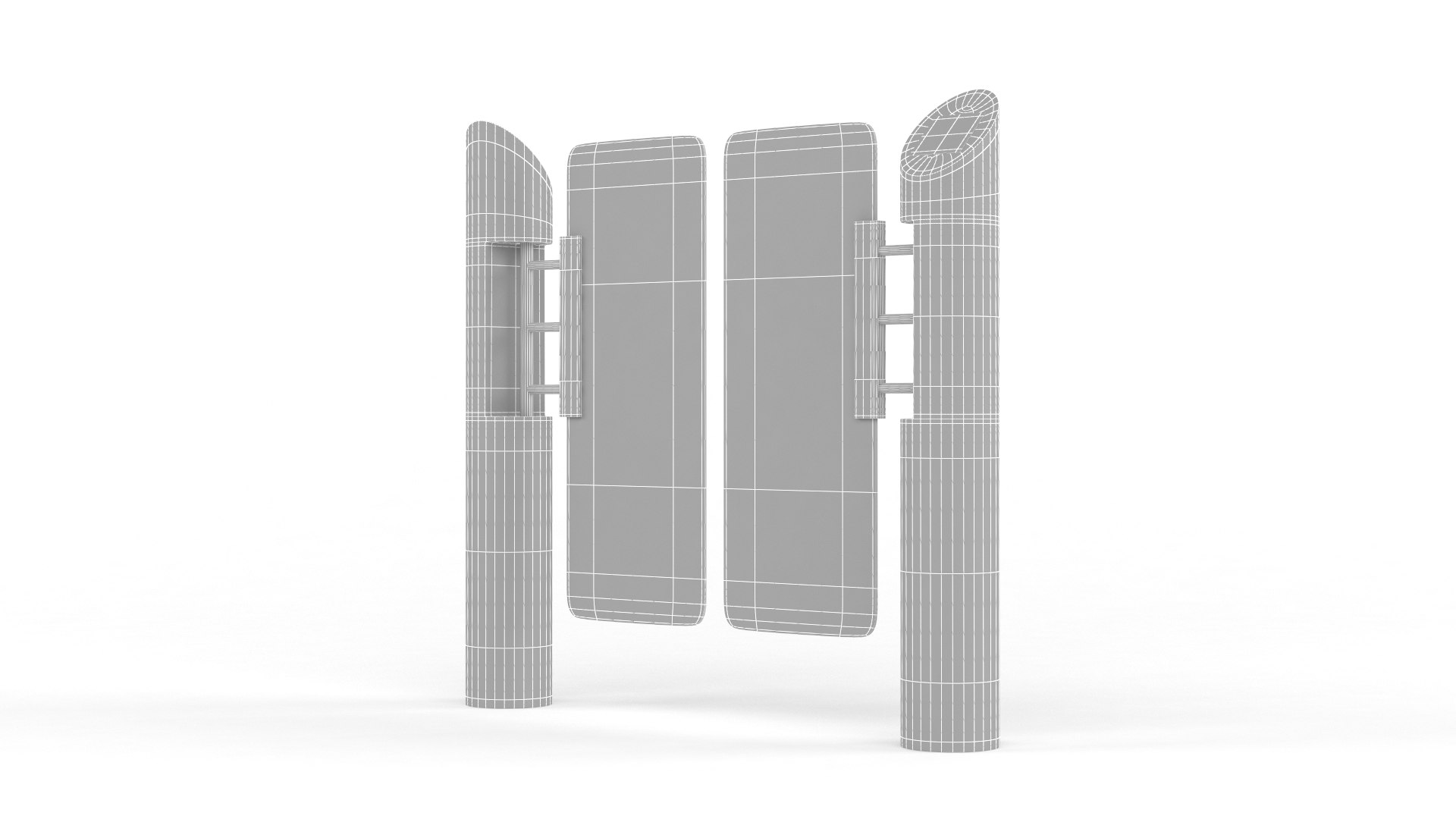 3D Turnstile Gate Model - TurboSquid 2263244