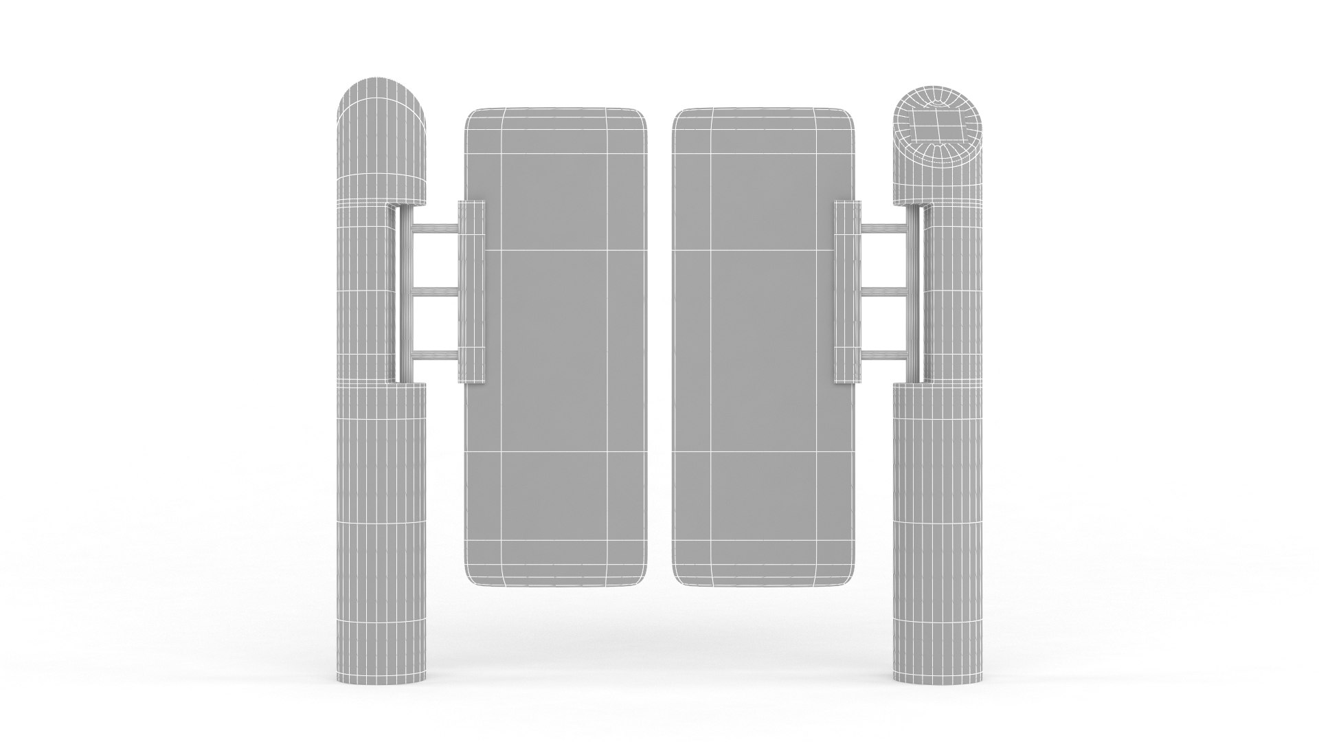 3D Turnstile Gate Model - TurboSquid 2263244