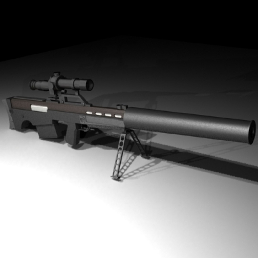 Vssk Vychlop Rifle Sniper 3d Model