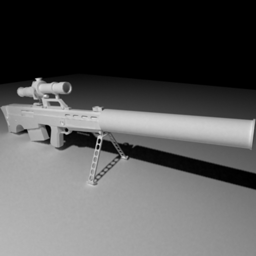 Vssk Vychlop Rifle Sniper 3d Model