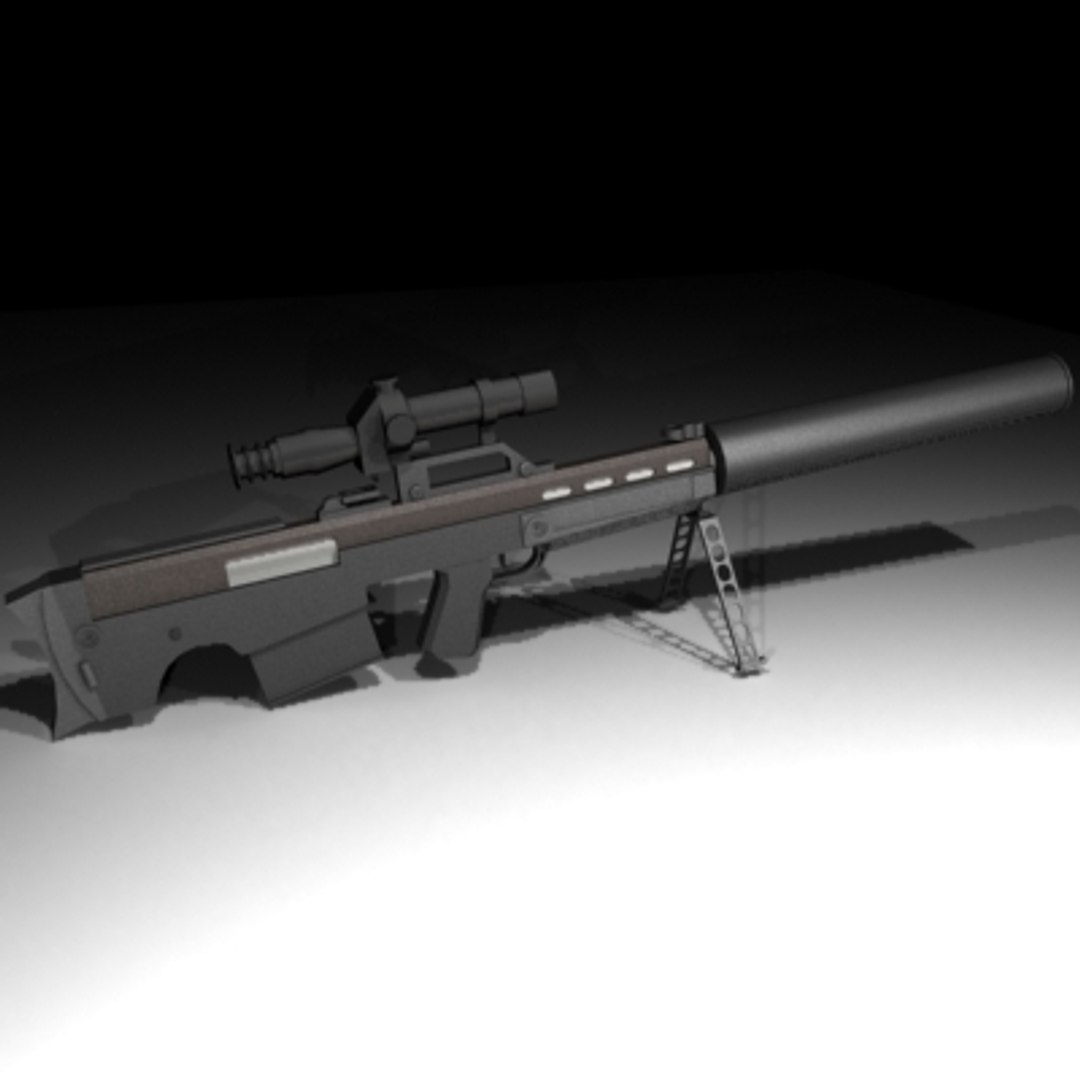 Vssk Vychlop Rifle Sniper 3d Model